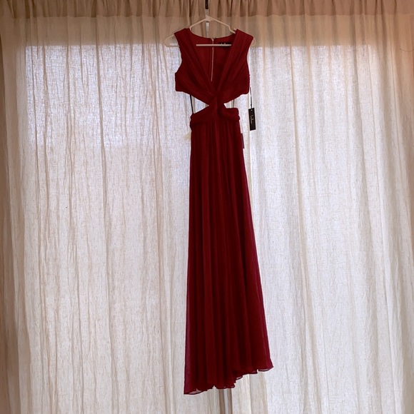 Lulus | Dresses | Lulus Red Dress Cut Our Sides 3 | Poshmark